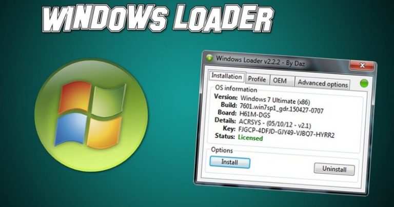Windows Loader v2.2.2 Descargar para Windows 7